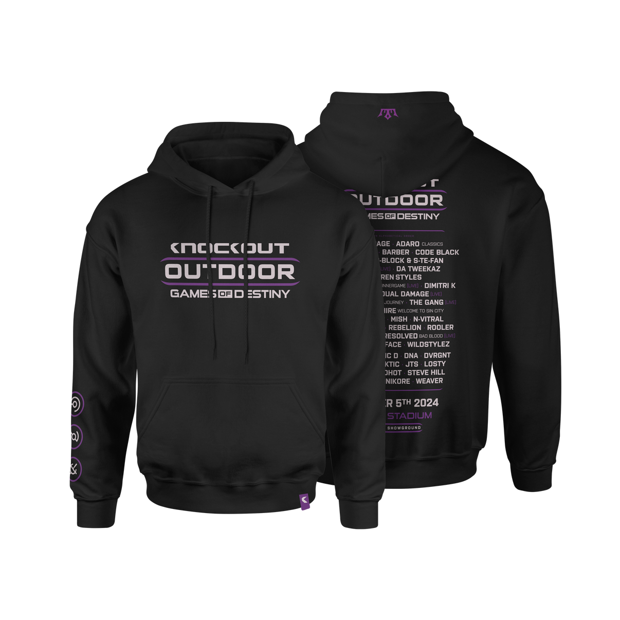 Knockout Outdoor 2024 Hoodie - Black – WE ARE HSU