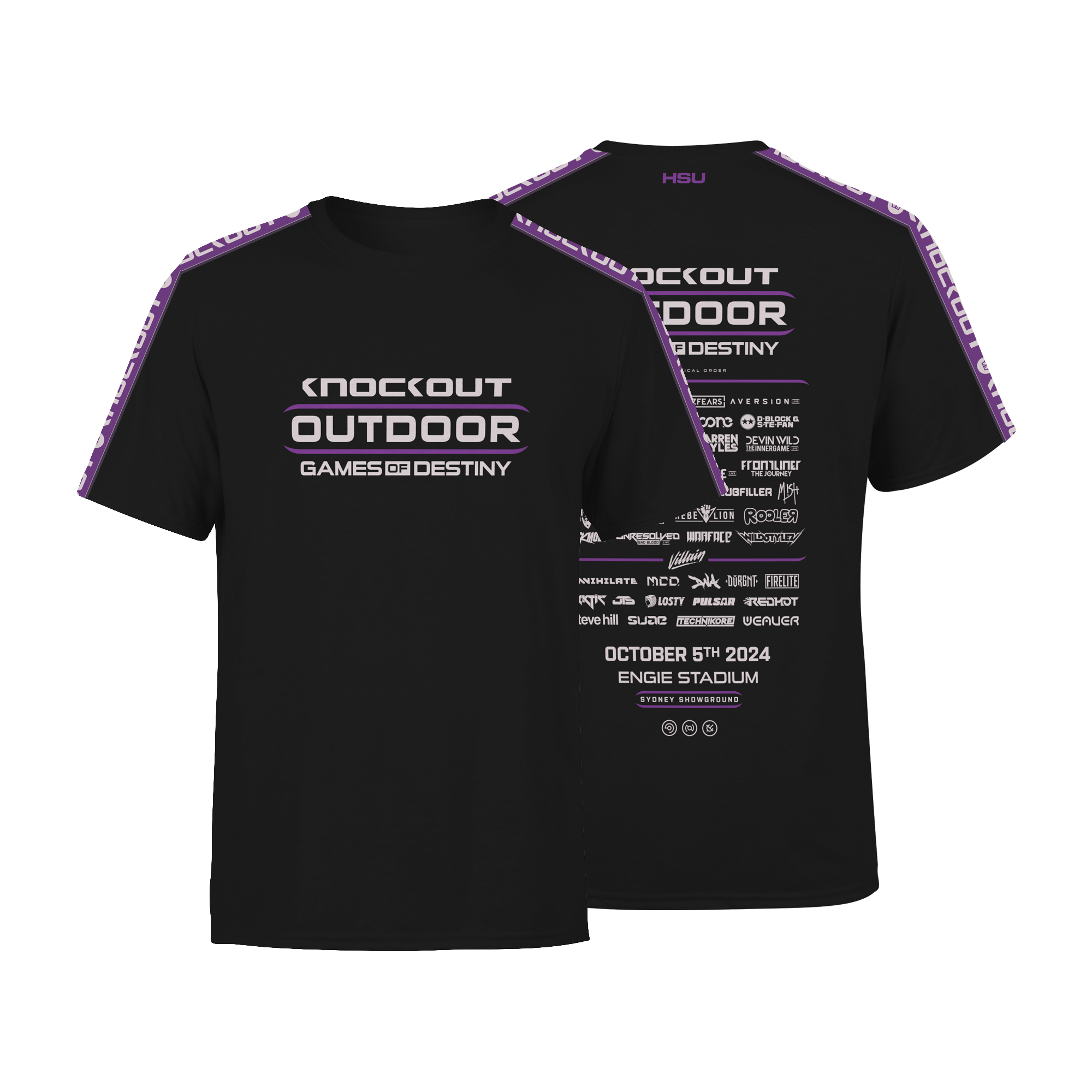 Knockout Outdoor 2024 T-Shirt x Black – WE ARE HSU